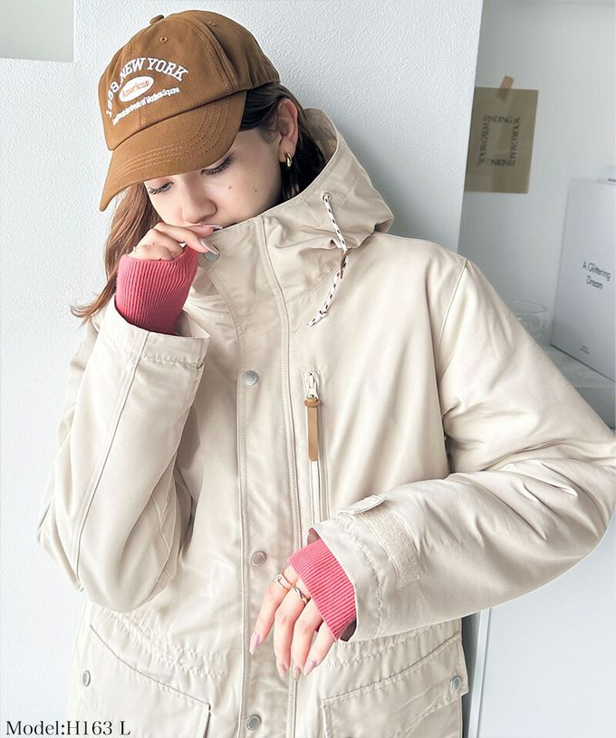 日本 Classical Elf - [熱銷NO.1] 3WAY百搭保暖連帽防風外套-淺米杏｜媽咪愛