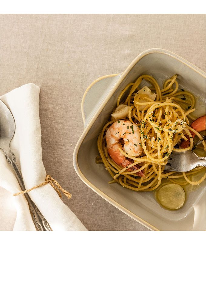 韓國 SSUEIM - 復古款方形烤盤16x16cm (灰色)｜媽咪愛