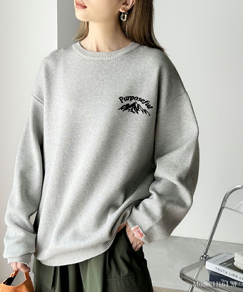 日本 Classical Elf - Java聯名 2WAY美式復古印花針織毛衣-水藍｜媽咪愛