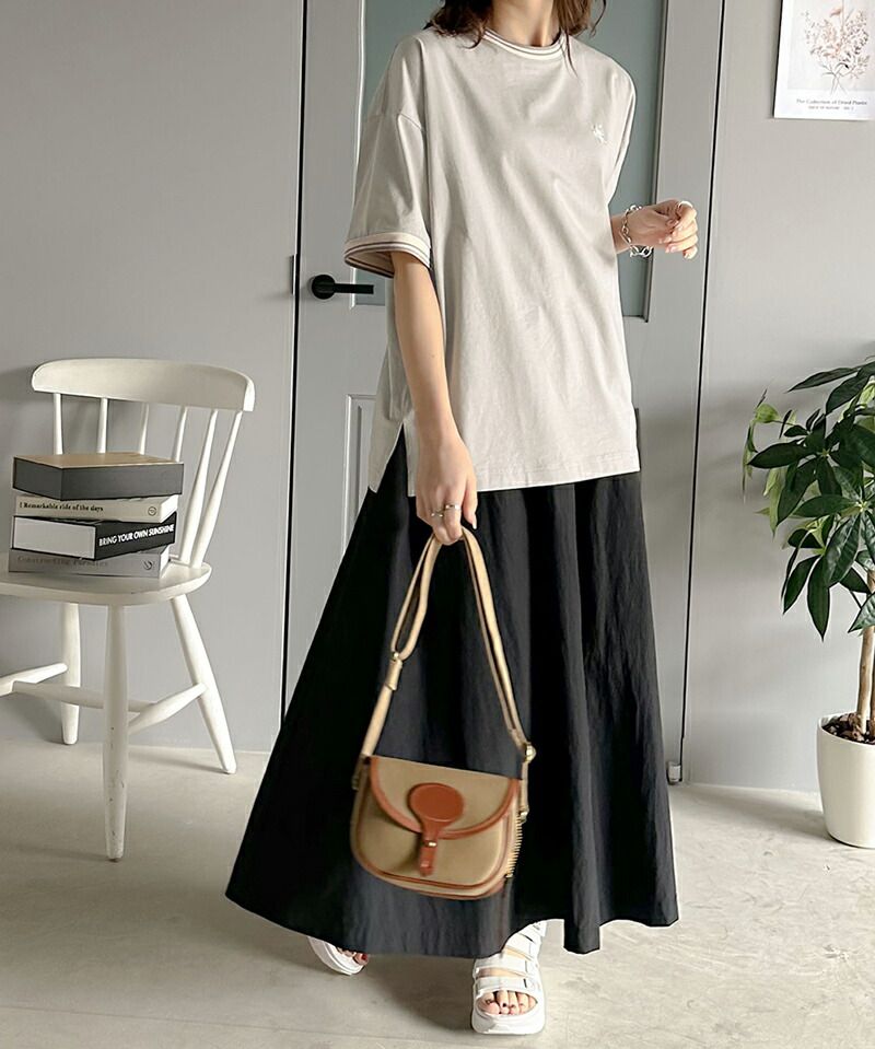 日本 Classical Elf - 100%天竺棉 POLO刺繡舒適短袖上衣-奶油杏｜媽咪愛