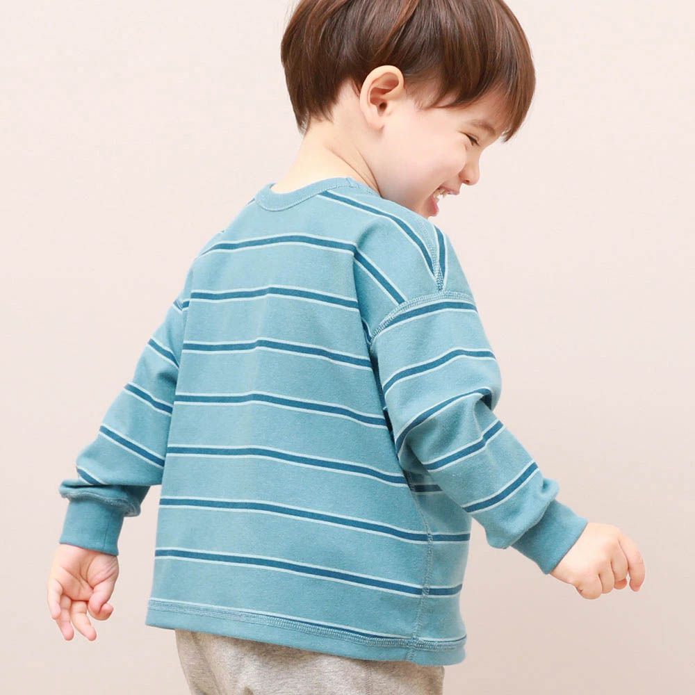 日本 devirock - 前後內外4WAY超值長袖上衣-天藍｜媽咪愛