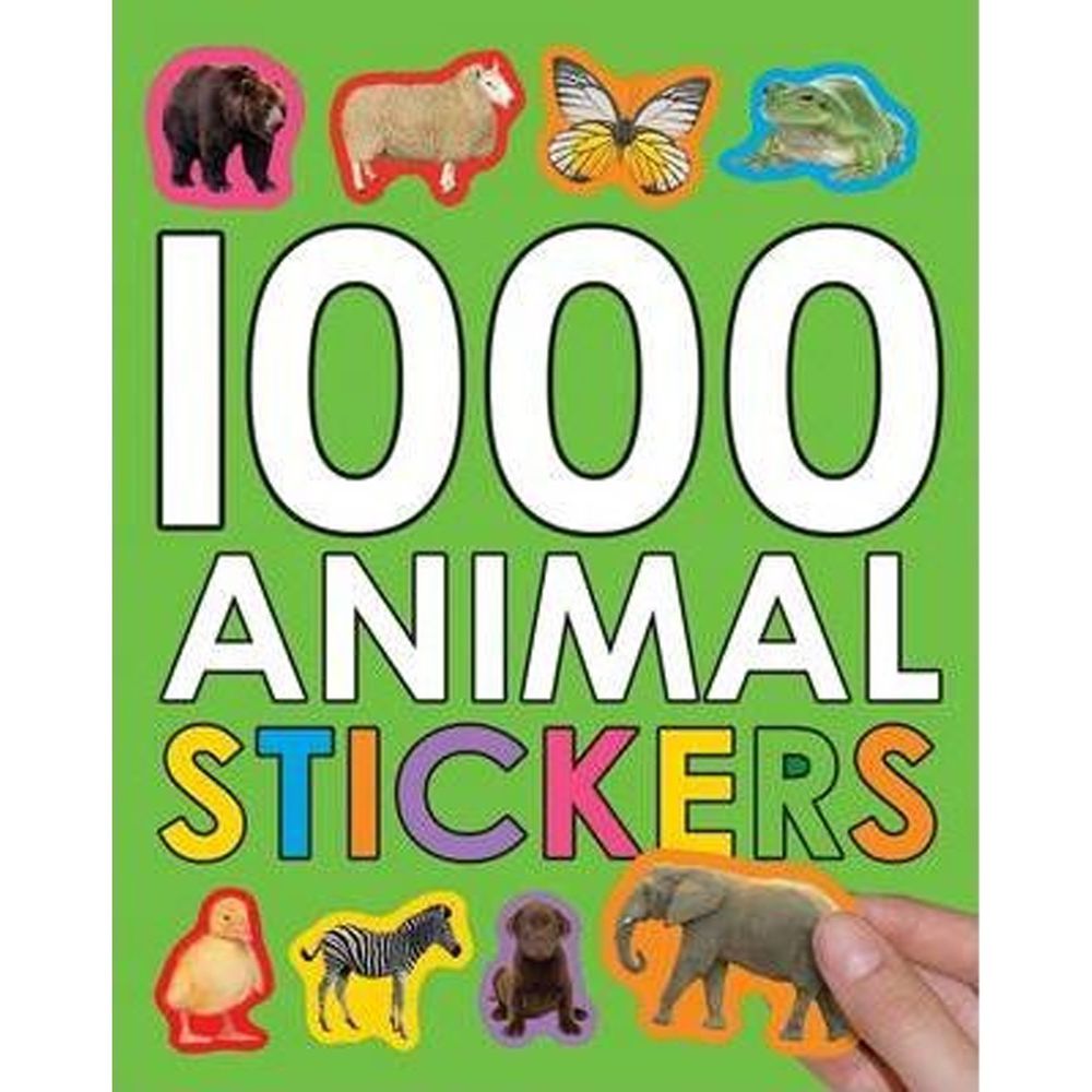 原裝進口貼紙書 1000 ANIMAL STICKERS-平裝｜媽咪愛