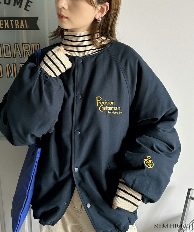 日本 Classical Elf - Java聯名 LOGO刺繡防風鋪棉休閒外套-米杏｜媽咪愛