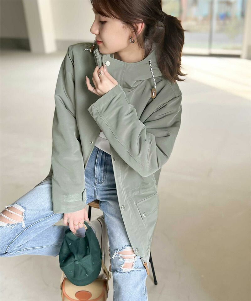 日本 Classical Elf - [熱銷NO.1] 3WAY百搭保暖連帽防風外套-淺卡其｜媽咪愛