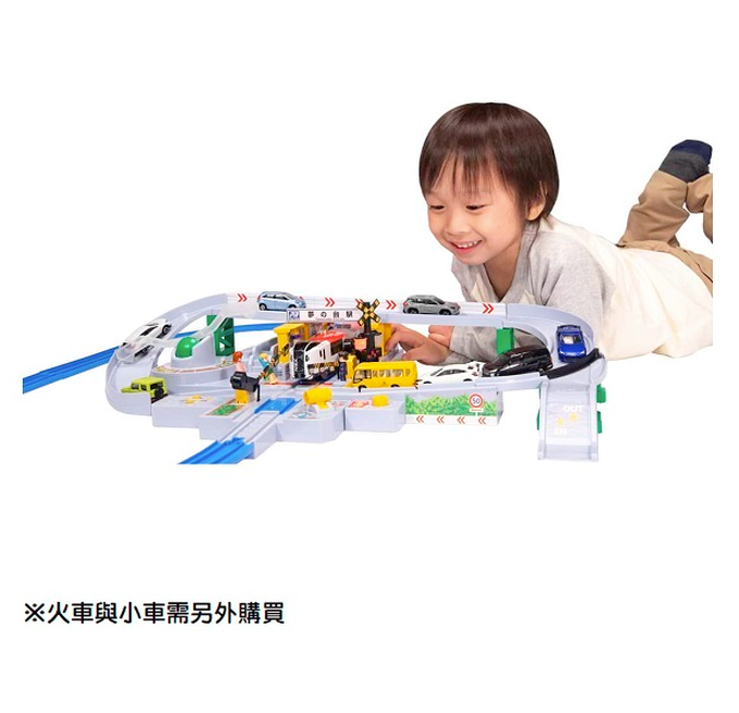 TAKARA TOMY - PLARAIL鐵道王國-多美火車平交道迴轉車道組｜媽咪愛