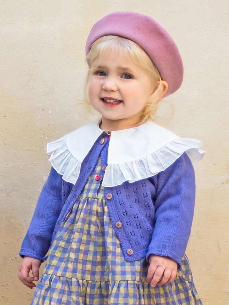 韓國 Pimpollo - 棉花糖鏤空針織外套-象牙白｜媽咪愛